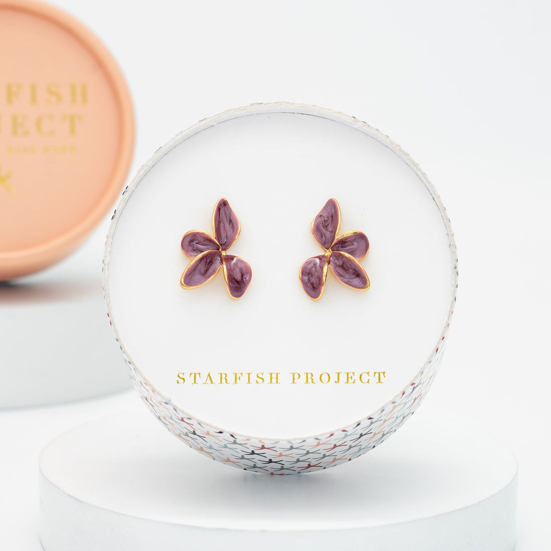 Poised Petal Earrings in Plum – Trades of Hope